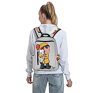 Business Unisex Durable Laptops Backpacks Work Cartoon Bookbags College School Computer Bag Gifts for Men/Women Girls