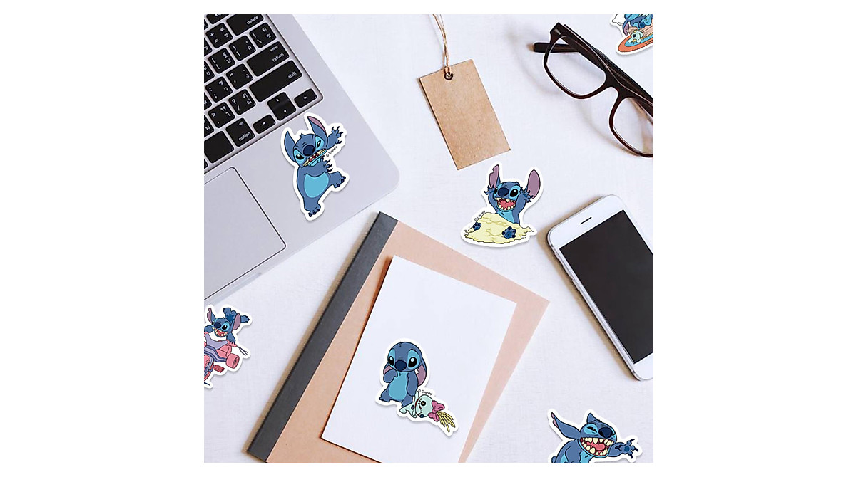 Disney Stitch Waterproof Stickers - 50pcs Pack