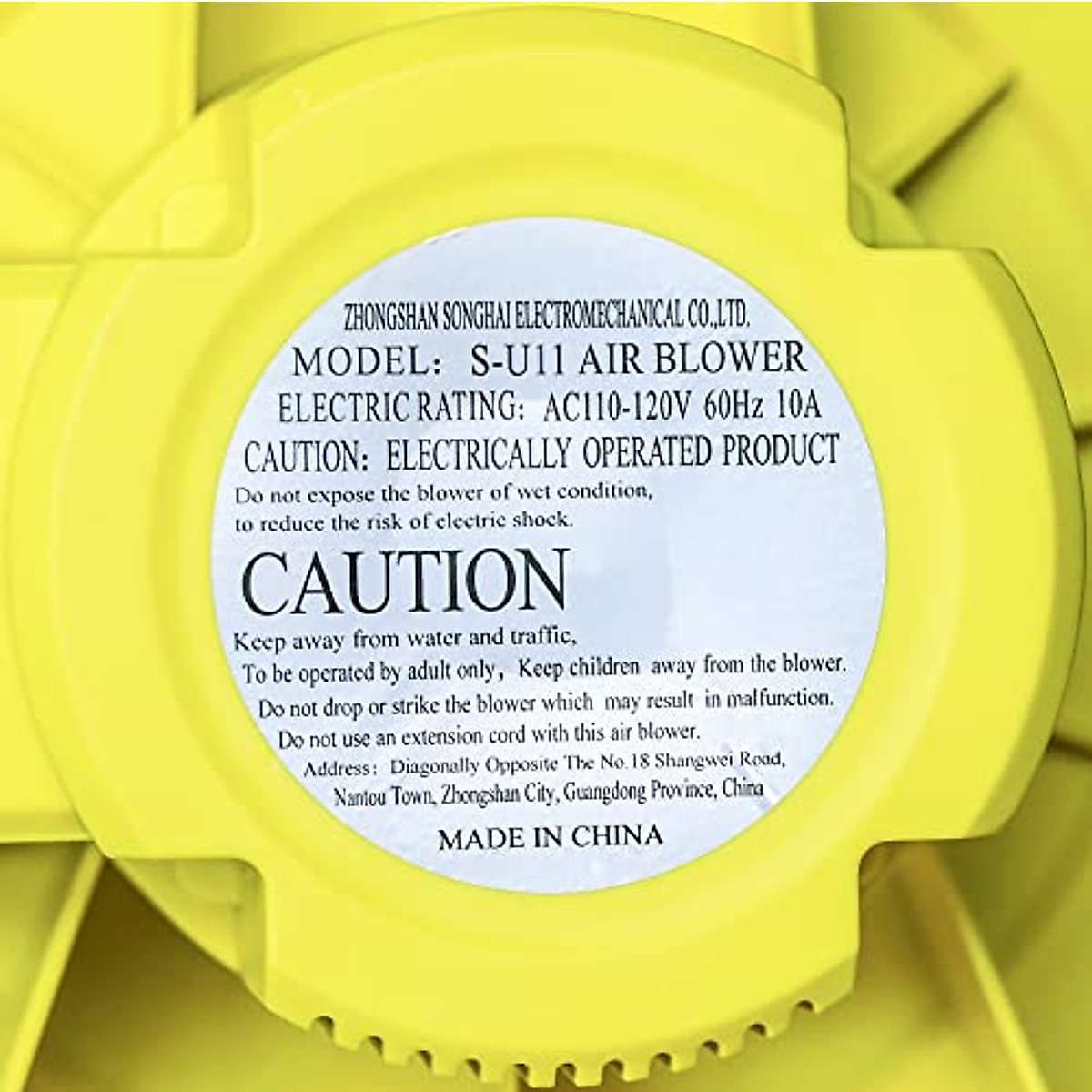 WGIA 1500w Blower for Inflatable Bounce House, Commercial Electric Pump Fan for Inflatable Water Slides & Screen Movie, Quick Blow Up, Air Blower for Inflatables（UL Certification）