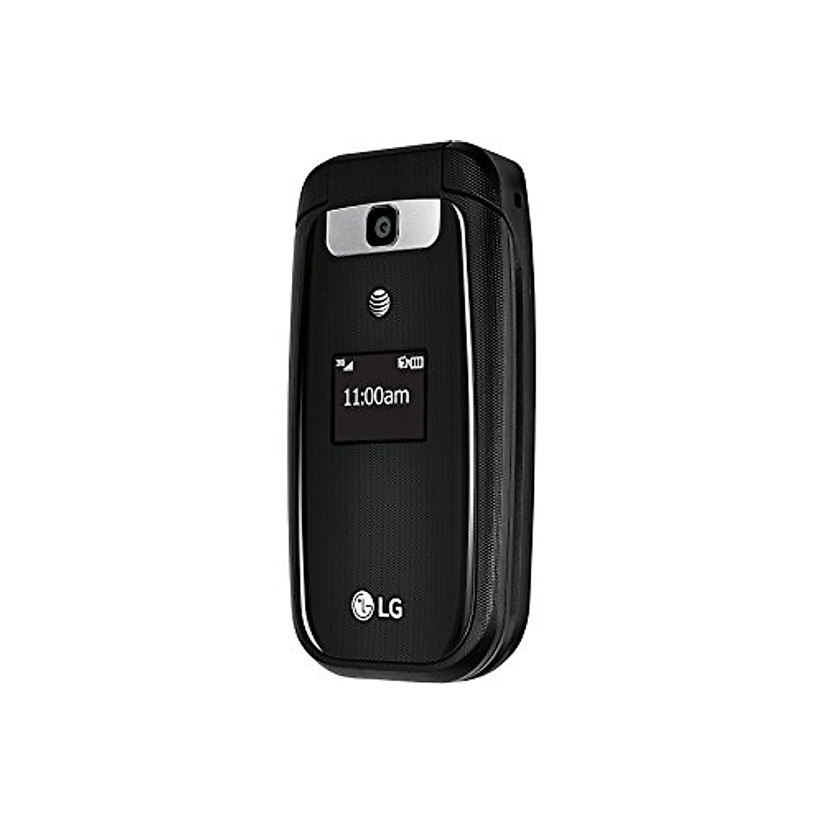 LG B470 AT&T Prepaid Basic 3g Flip Phone, Black - Carrier Locked to AT&T