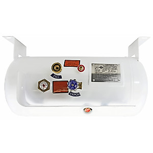 Flame King YSN122 12.2 Gallon RV, Van Or Trailer Horizontal ASME RV Propane Tank Cylinder, 12" x 28"