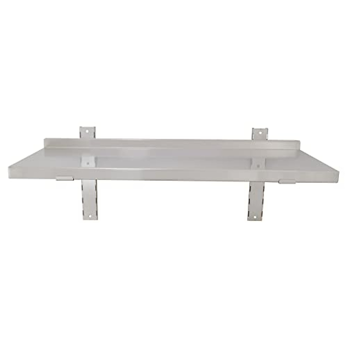 DULNICE Stainless Steel Wall Shelf Commercial Wall Mount Floating Shelving (39.4" x 12.6")