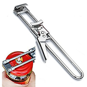 Master Opener Adjustable Jar & Bottle Opener, Adjustable Multifunctional Stainless Steel Can Opener Jar Lid Gripper, Manual Jar Bottle Opener Kitchen Accessories