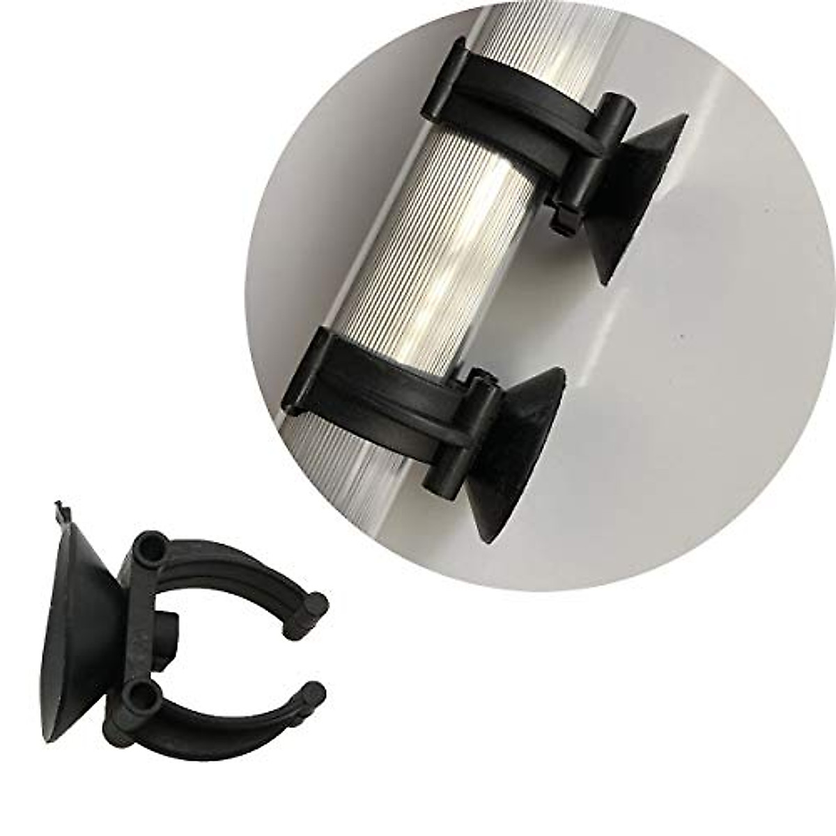 ZRM&E 10pcs Fish Tank Heating Rod Sucker Fixing Clip 35mm Aquarium Heater Suction Cups Suckers Clips Diving Lamp Suction Cup Silica Gel Sucker for Fish Tank