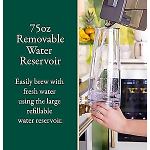 Café Specialty Grind and Brew Coffee Maker, Single-Serve to 10-Cup Thermal Carafe, with Built-In Bean Grinder & Removable 75oz Water Reservoir, WiFi & Smart Connected, SCA Certified, Matte White