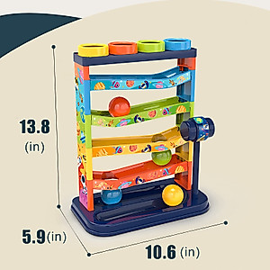 YVV Pound a Ball for Toddlers Boys and Girls STEM Developmental Educational Fun Learning Toy,Activity Toys,Hammer Pounding Toy Exercise Kids,Great Birthday Gift