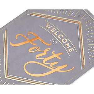 Papyrus 40th Birthday Card (Forty Looks Good on You)