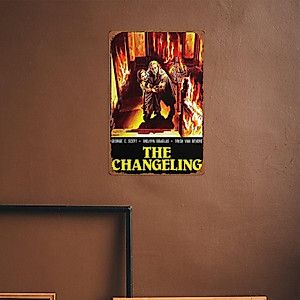 The Changeling Professional Tin Poster- Ideal Wall Decor for Bars, Cafes, Offices, Restaurants, Homes, Gardens, Shops, Clubs - 12 X 8 Inches