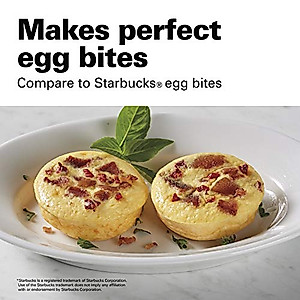 Hamilton Beach Electric Egg Bites Cooker & Poacher with Removable Nonstick Tray Makes 2 in Under 10 Minutes, Teal (25506)