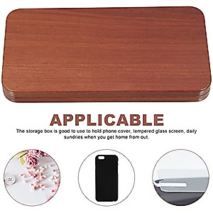 Cabilock Desktop Stand Desktop Stand Glass Containers 4pcs Metal Portable Storage Box Empty Tins with Lid Screen Protector Organizer Desktop Stand Glass Containers Glass Containers