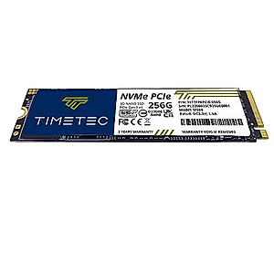Timetec 256GB SSD NVMe PCIe Gen3x4 8Gb/s M.2 2280 3D NAND High Performance SLC Cache Read/Write Speed Up to 2,000/1,600 MB/s Internal Solid State Drive for PC Laptop and Desktop (256GB)