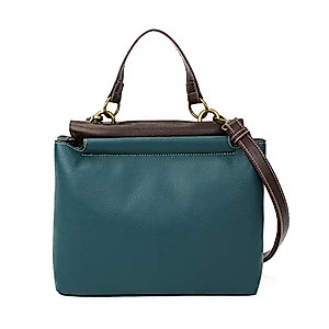 CHALA Charming Satchel with Adjustable Strap - Metal Dragonfly - Turquoise