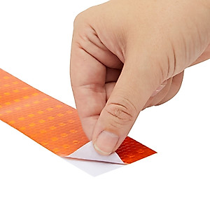 Stockroom Plus Reflective Tape - Neon Orange Outdoor Reflector Safety Roll for Trailers, Warning, Signs, Stairs, Bikes (2 in x 30 FT)