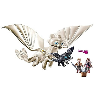 Playmobil How to Train Your Dragon III Light Fury with Baby Dragon & Children