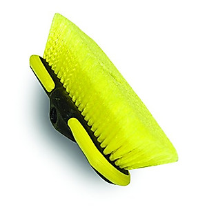 Carrand 93077 8" Car Wash Brush Head with Label, Black/Yellow