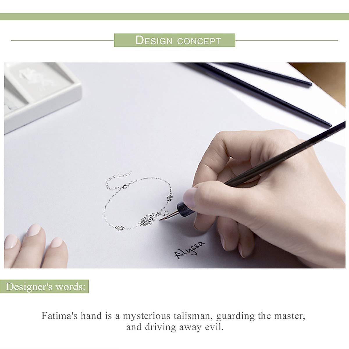 SLUYNZ 925 Sterling Silver Fatima Hamsa Hand Evil Eye Bracelet for Women Blue Round Eyes Bracelet