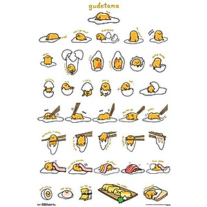 Trends International Gudetama - Grid Wall Poster, 22.375" x 34", Unframed Version