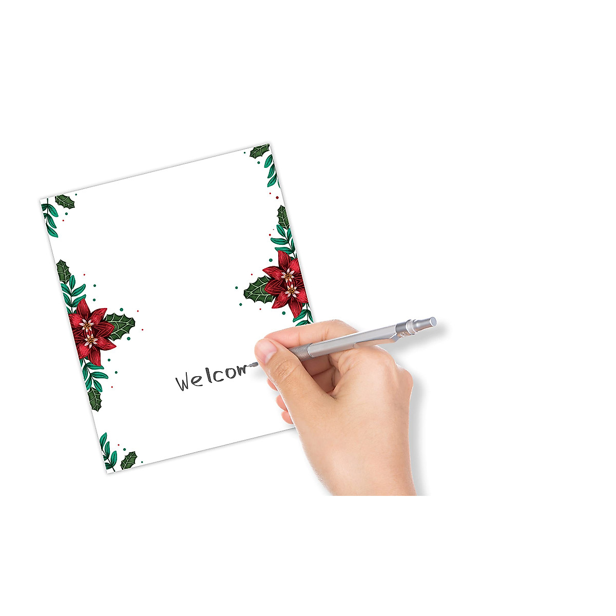 Table Place Card, Christmas Themed Tent Style Cards, Pack of 25 Half-Fold Reception Place Card, Perfect for Christmas Party, Wedding, Bridal & Baby Shower, Birthday, Banquet and Special Events A15