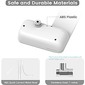 Aresmata Bidet Attachment for Toilet Ultra-Slim Bidets for Existing Toilets, Non-Electric Bidet Toilet Seat Self-Cleaning Retractable Nozzles Badays for Toilets, Quick & Easy Installation Bedets