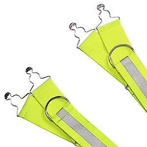 MELOTOUGH Firefighter Pant Suspenders Fire/Rescue Quick Adjust Suspenders with Reflective Strip (48 inch-, Black Lime Reflective)…