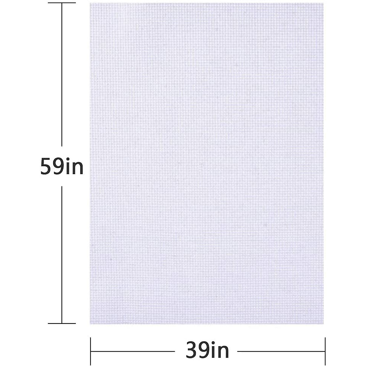 Cross Stitch Aida Fabric 14 Count, 59 by 39 Inch Large Size, Classic Reserve Cross Stitch Aida Cloth for Home DIY Embroidery Decoration
