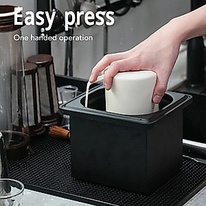 Pitcher Rinser Stainless Steel From Opening Kitchen Sink Automatic Glass Cup Washer for Hotel Bar Coffee Milk Tea Cup Black Kitchen Utensils (Small)