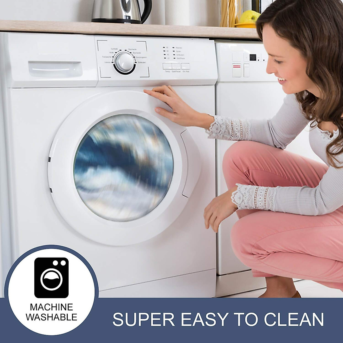 Texas Blessings Splat Mat - Busy Baby Mat | High Chair Mat for Floor | Baby Led Weaning Supplies | Splat Mat for Under High Chair | Baby Placemat | Arts | Crafts | Waterproof | Large 55x55”