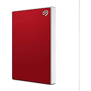 Seagate One Touch, 2TB, Portable External Hard Drive, PC Notebook & Mac USB 3.0, Red, 1 Year MylioCreate, 4 mo Adobe Creative Cloud Photography (STKB2000403)