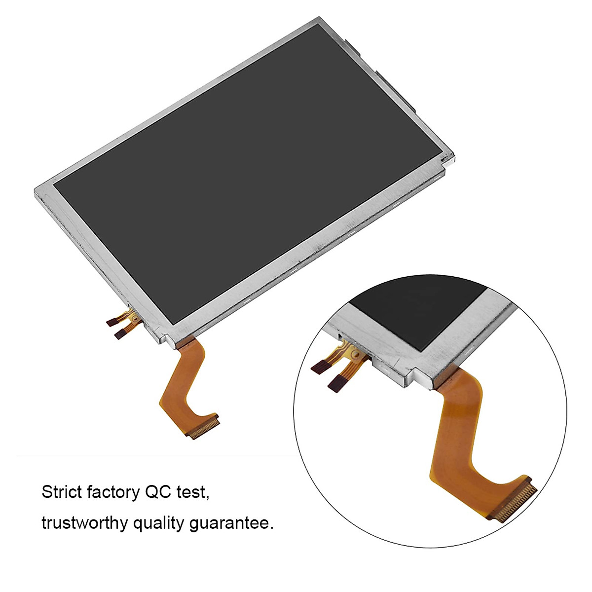 Zetiling Replacement Top Upper LCD Screen Display, Upper LCD Screen for 3DS XL, Replacement LCD Screen Display Parts Accessories for 3DS XL System Games(Upper Screen)