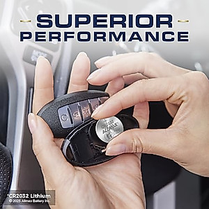 Allmax CR2032 Lithium Coin Batteries (10 Count) – Longest Lasting, Perfect for Key Fobs & Garage Door Openers, 10-Year Shelf Life, Leakproof Design – 3V