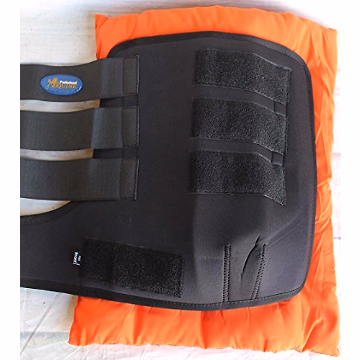 Professional Equine Horse Stable Shipping Boots Wraps Front Rear 4 Pack Leg Hoof Care Orange 4120OR