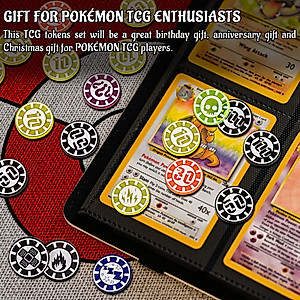 CZYY Damage and Status Counters Set of 24 Acrylic Effect Tokens Combatible with TCG