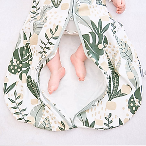 Yoofoss Baby Sleep Sack 6-12 Months Wearable Blanket for Babies 100% Cotton 2-Way Zipper TOG 0.5 Toddler Sleeping Sack 3 Pack, Soft Lightweight Sleep Sacks