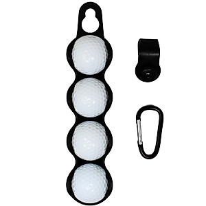 RE GOODS Golf Ball Holder - Holds 4 Golf Balls, Easy Attachment to Bag or Cart, Gift Accessories for Men and Women
