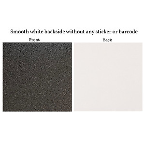 Crafasso 12" x 12" 300gms heavy & premium Glitter glitter cardstock, 15 sheets, black
