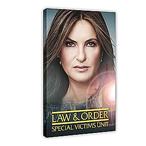 Law & Order Special Victims Unit TV Series Poster Art Deco Restaurant Dormitory Corridor 2 Canvas Poster Wall Art Decor Print Picture Paintings for Living Room Bedroom Decoration Frame:16×24inch