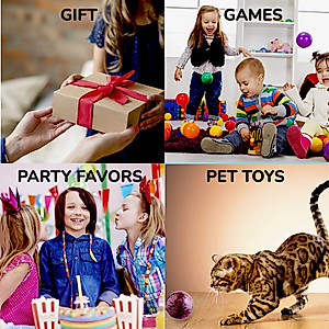 Entervending Bouncy Balls - Rubber Balls for Kids - Green and Blue ICY Bounce Balls - 25 Pcs Large Bouncy Ball 45 mm - Super Ball Vending Machine Toys - Bouncing Balls Party Favors