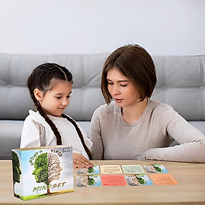 Thought-Spot: Growth/Fixed Mindset Card Game: Cultivates Coping & Social Skills; Develops Resilience; Reduces Meltdowns/Stress; Affirmation Cards; Autism-Friendly; Mindfulness; CBT; Ages 8+