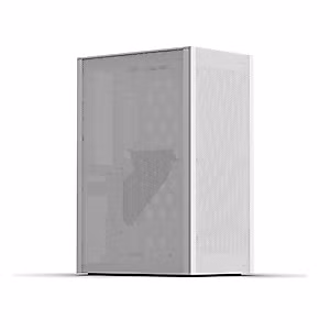 SSUPD Meshlicious Mini-ITX Small Form Factor (SFF) Case - Full Mesh Side Panel with PCIe Riser Cable - Tool-Free and Easy Accessibility (PCIE 4.0 Riser Cable, White)