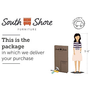 South Shore Prairie 2-Door Storage Cabinet, Pure White