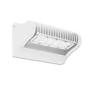 Westgate Rotatable LED Wall Packs 360 Degrees- White Finish - Outdoor Lights Parking Overhead Entrance Yard - Waterproof IP65 - UL Listed - High Lumen 120-277V (40W 3000K Warm White)