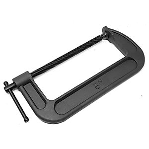 WEN CLC833 Heavy-Duty Cast Iron C-Clamps with 8-Inch Jaw Opening and 3.4-Inch Throat
