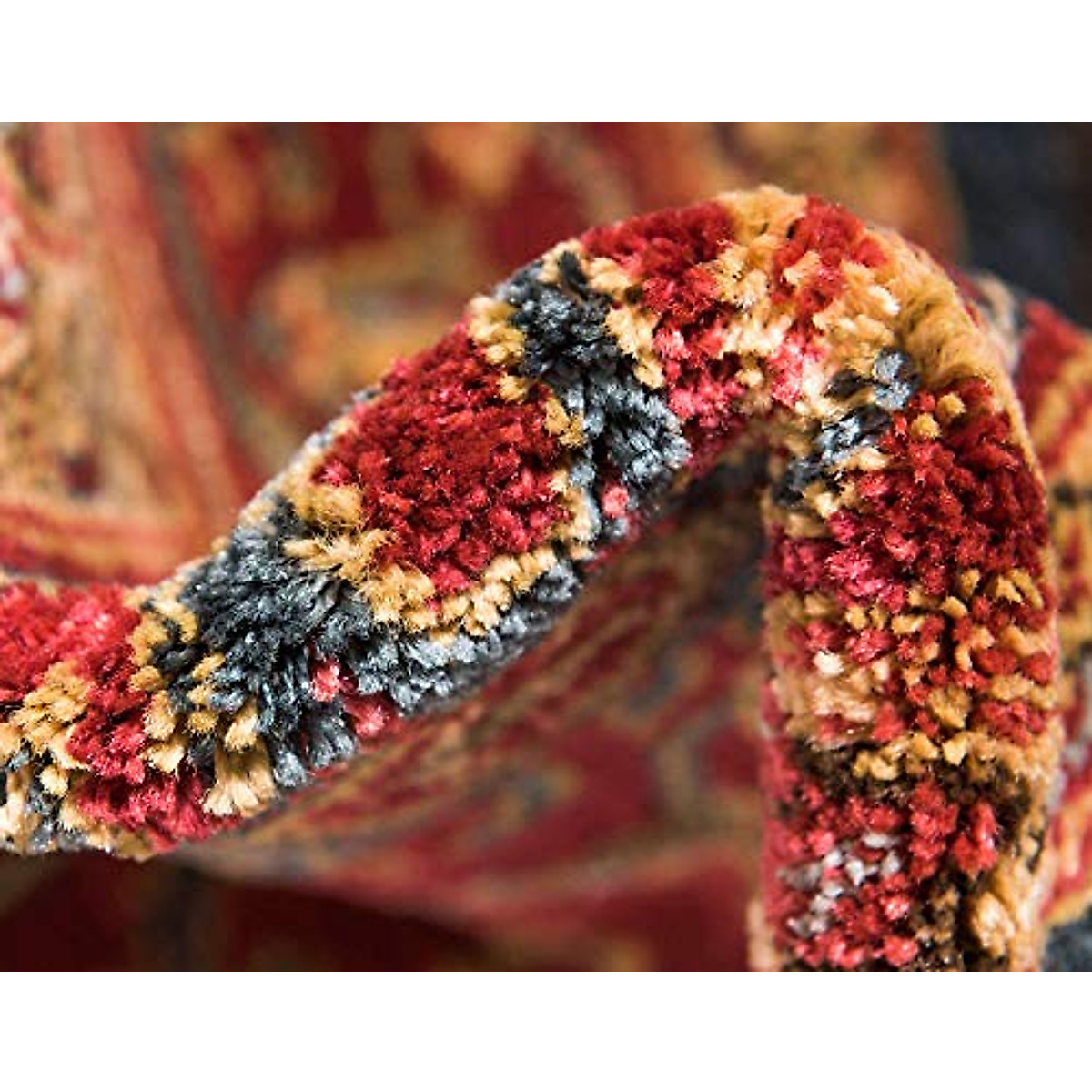 Unique Loom Sahand Collection Area Rug - Arsaces (3' 3" x 5' 3" Rectangle, Navy Blue/ Gray)