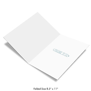 NobleWorks - Jumbo Thank You Card for Nurse and Doctor (8.5 x 11 Inch) - Big Gratitude Greeting Card with Envelope, Health Care Worker - Doctor Gratitude J9151TYG