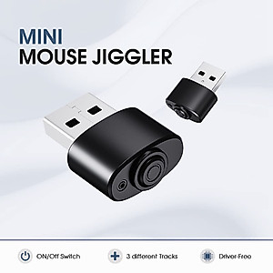LIZZOT Mini Mouse Jiggler USB,Undetectable Mouse Mover Automatic Computer Mouse Mover Jiggler,Keeps Computer Awake