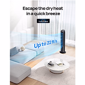 Dreo Evaporative Air Cooler, 40" Tower Fans that Blow Cold Air, 2023 Upgrade Cooling Fan with 80° Oscillating & Tower Fans for Home, 42 Inch 90° Oscillating fan for Bedroom Indoors, Floor Fan