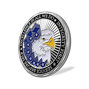 United States Air Force Challenge Coin The Airman's Creed Military Veteran Gift