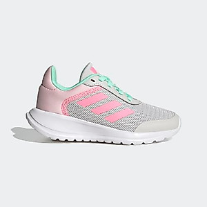 adidas Tensaur Running Shoe, Grey One/Beam Pink/Pulse Mint, 7 US Unisex Big Kid