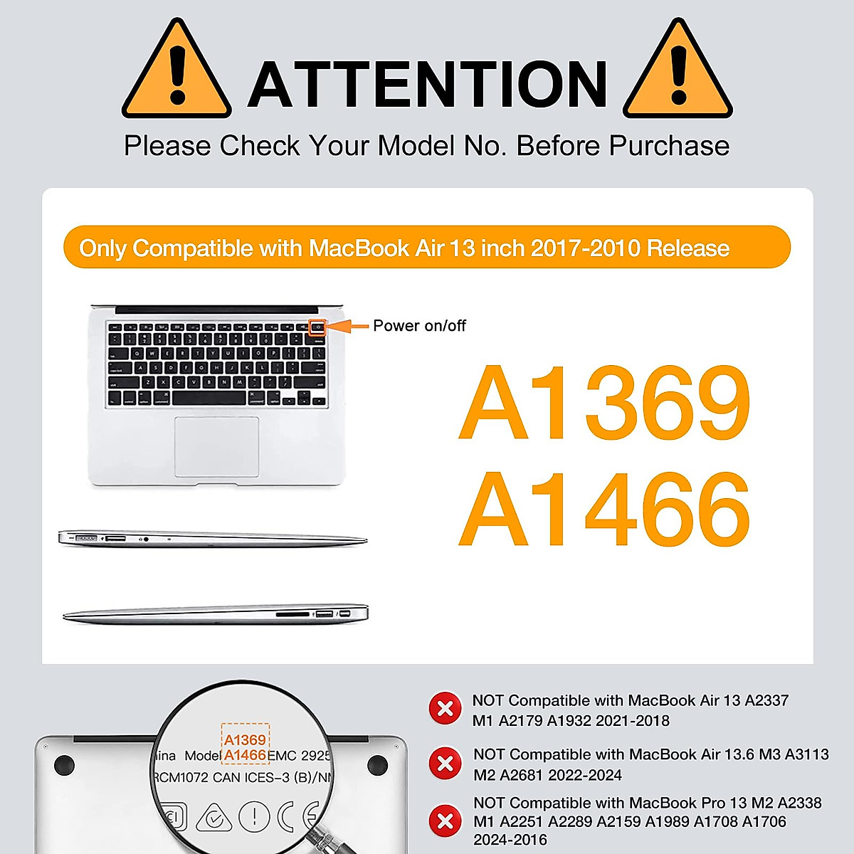 MOSISO Compatible with MacBook Air 13 inch Case (Models: A1369 & A1466, Older Version 2010-2017 Release), Protective Plastic Hard Shell Case & Keyboard Cover & Screen Protector, Light Purple