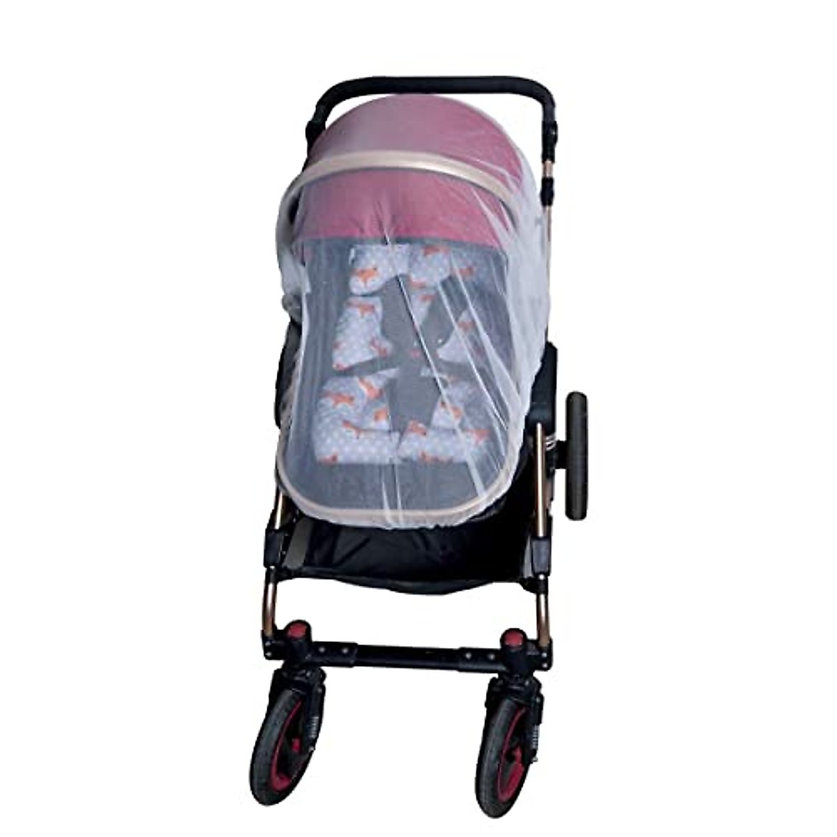 Enovoe Durable Baby Stroller Mosquito Net - Perfect Bug Net for Strollers, Bassinets, Cradles, Playards, Pack N Plays and Portable Mini Crib (White)